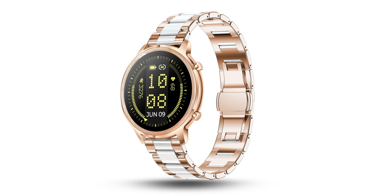 Pebble Celia 1.32" HD Infinite Display, BT Calling, Women's Health ...