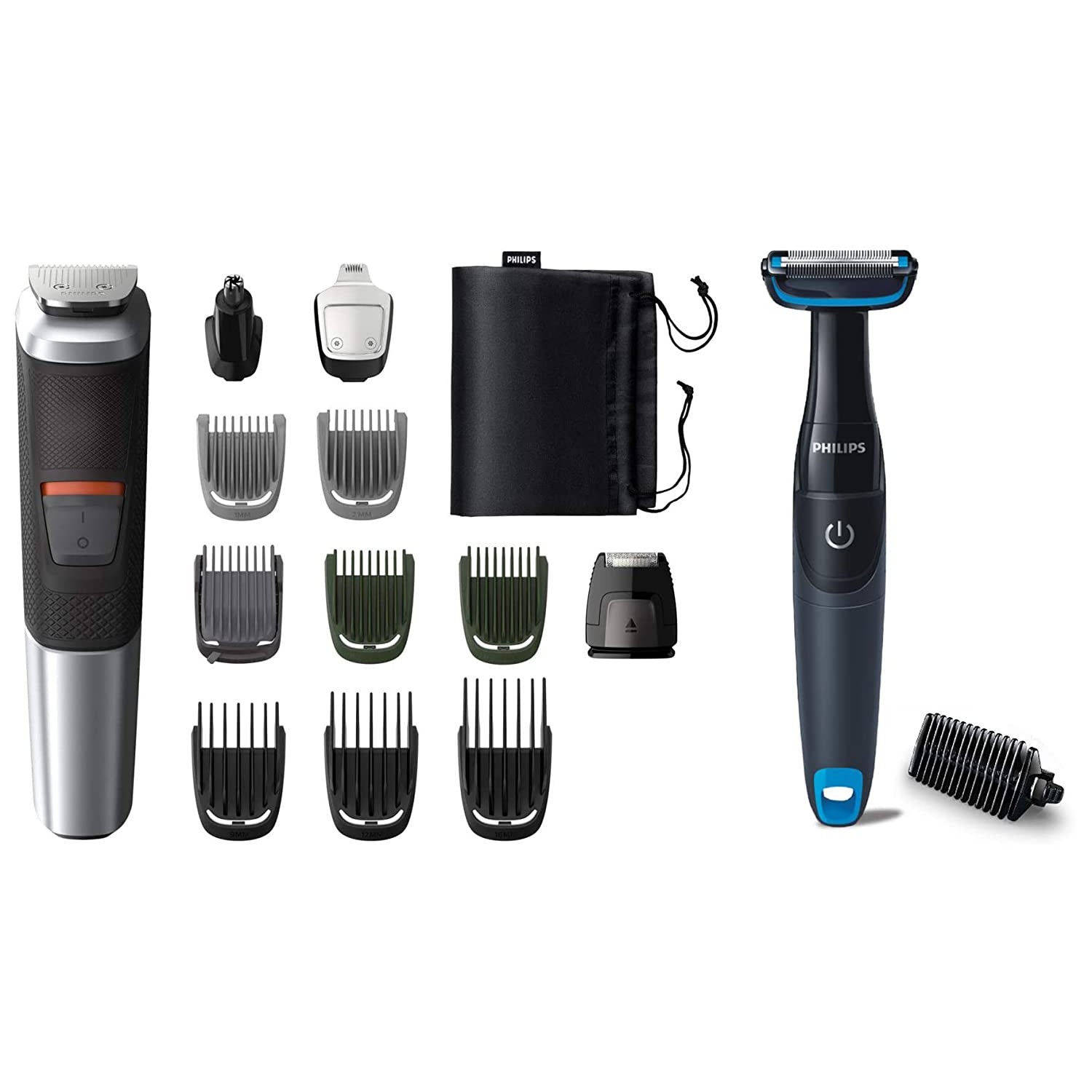 Philips MG5740/15, 12-in-1, Face, Hair and Body Multi Grooming Kit ...