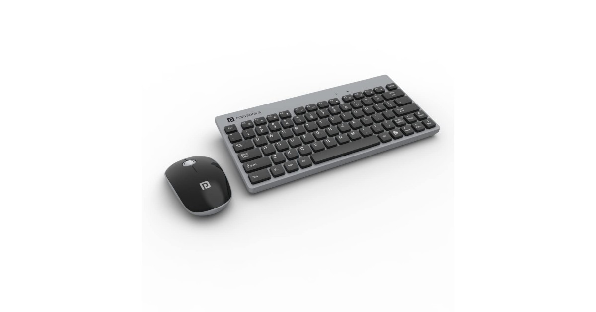 Portronics key2 combo multimedia usb wireless keyboard and mouse set ...
