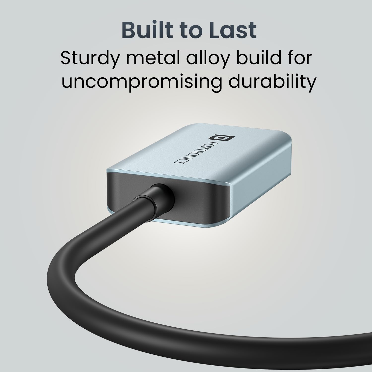 Portronics Mport X Type-C to HDMI Adapter with 4K @ 60 Hz Ultra HD ...