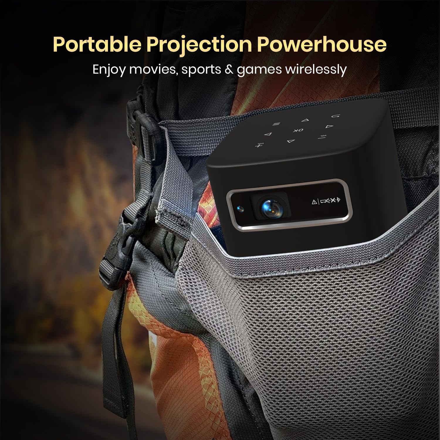 Portronics Pico 13 Rechargeable Smart Projector with Android Based OS ...