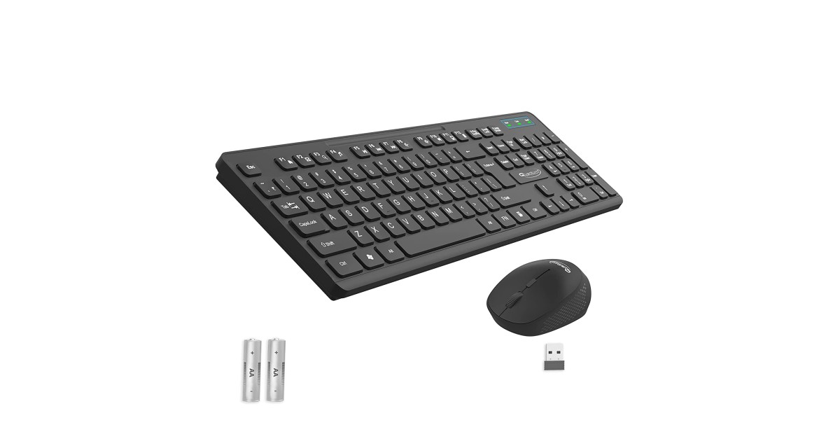 Quantum Wireless Keyboard and Mouse Combo, Battery (Cells Included ...