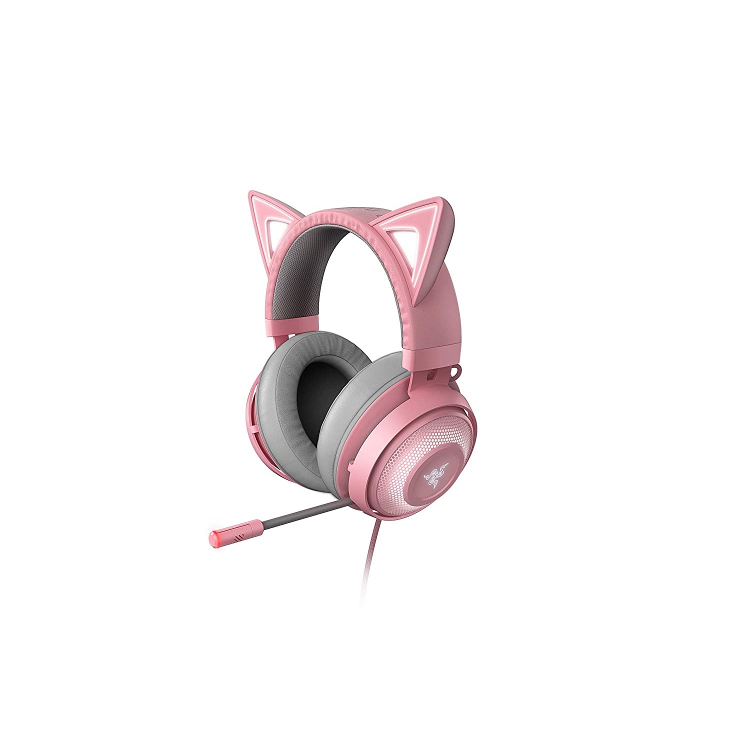 Razer kraken kitty ears chroma usb rgb gaming wired over ear headphones ...