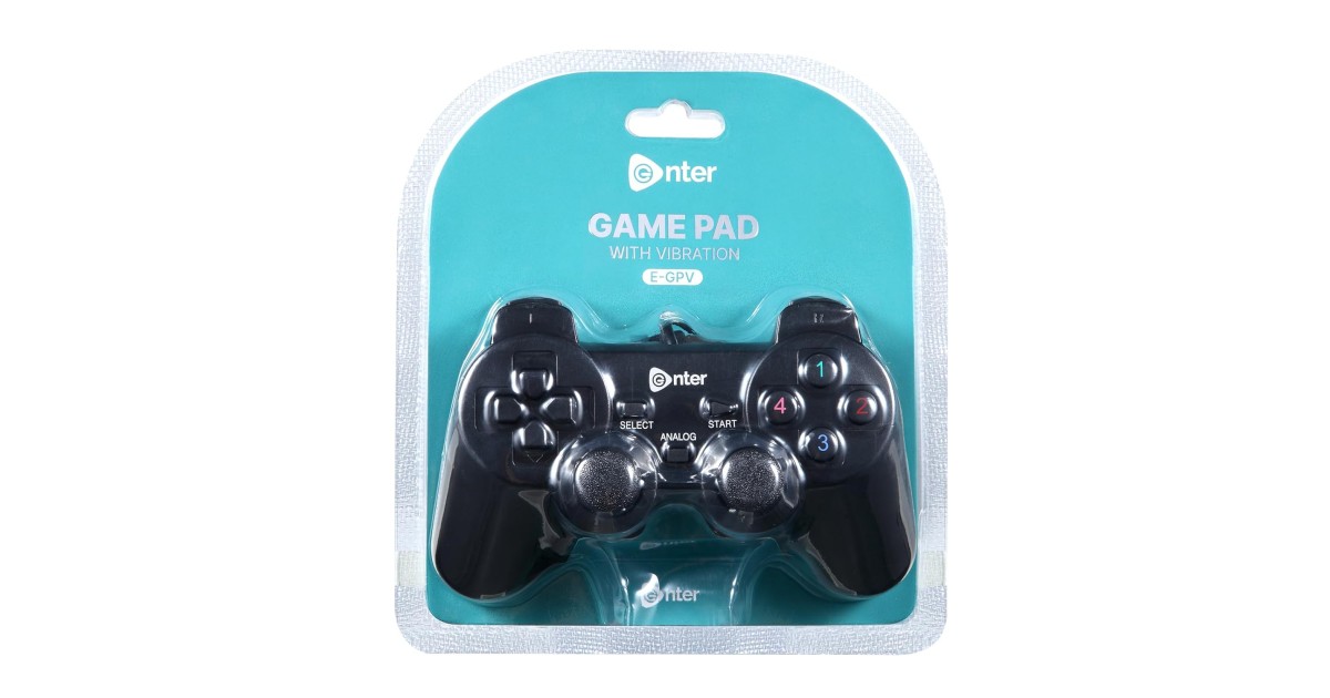 Enter GPV10 Wired USB Gamepad Controller with Dual Vibration ...