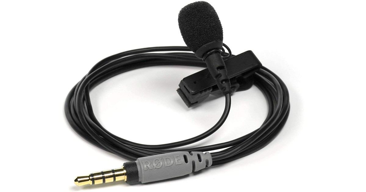 Rode SmartLav+ Omnidirectional Microphone for iPhone and Smartphones, Black