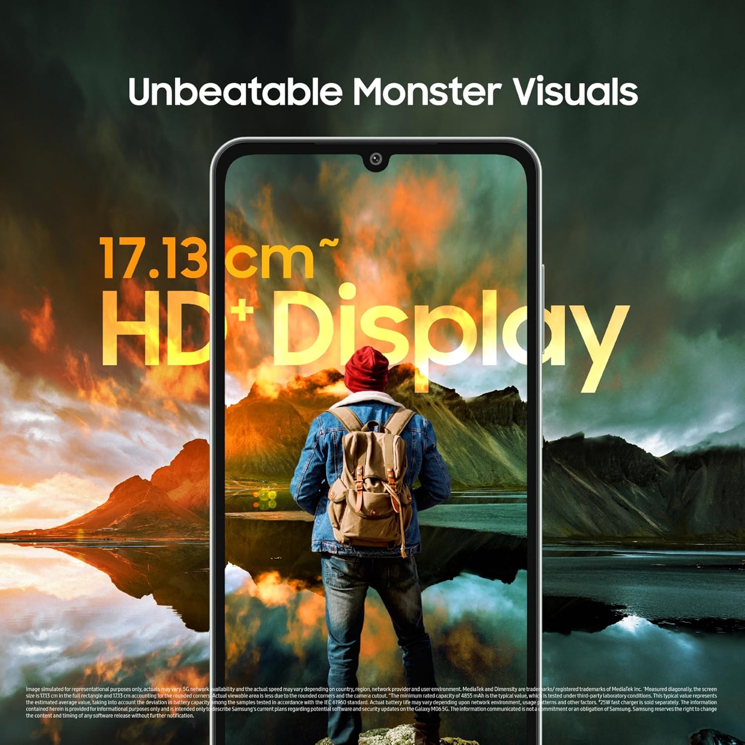 Samsung Galaxy M06 5G Mobile Sage Green, 6GB RAM, 128GB Storage