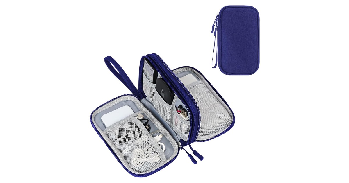 Sounce Portable Tech Organizer Pouch for USB Cables, Chargers ...