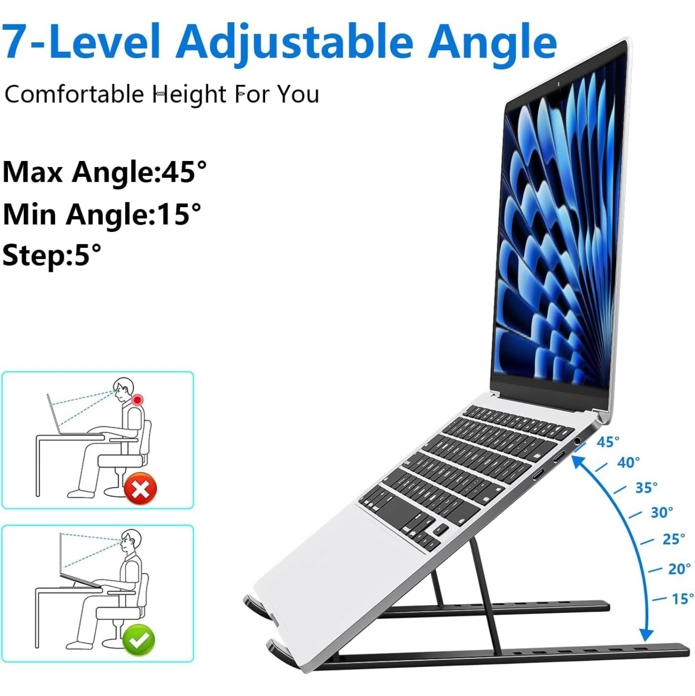 Tukzer (Imported Foldable Laptop Stand Riser for Laptop, MacBook ...