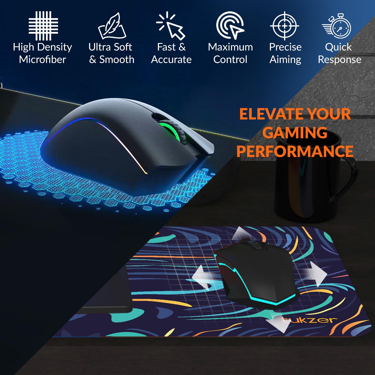 Tukzer Retro Extended Gaming Mouse Pad, High-Speed Mouse Tracking ...