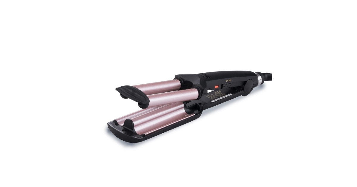 Vega I-Wave Hair Waver for Women with Ceramic Coated Barrel, Soft ...