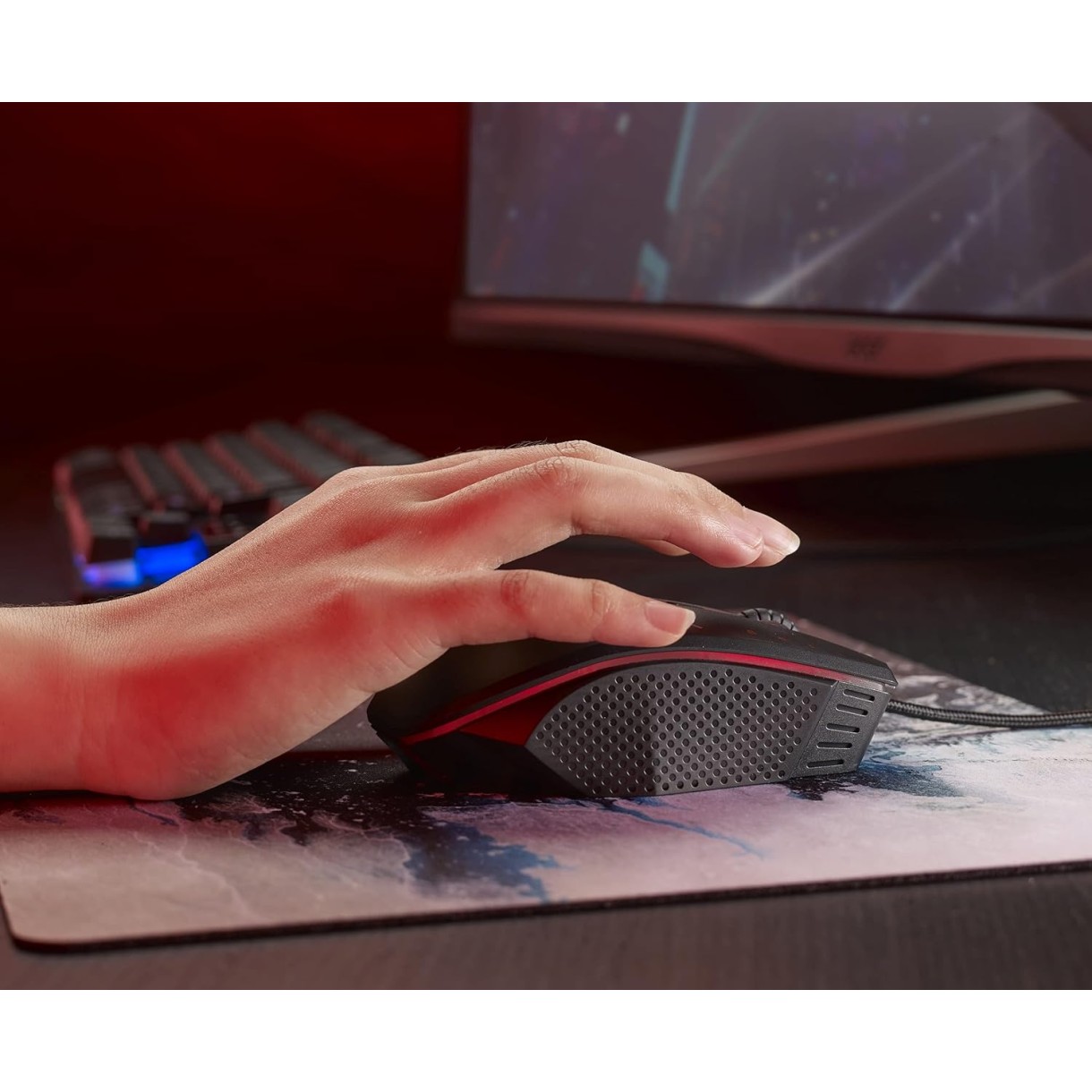 acer Nitro Ergo-Comfort Wired Optical Gaming Mouse II (4200 DPI/8 ...