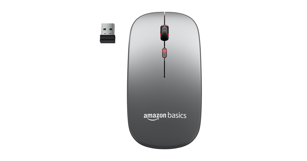 amazon basics 2.4GHz Wireless + Bluetooth 5.1 Mouse, Multi-Device Dual ...