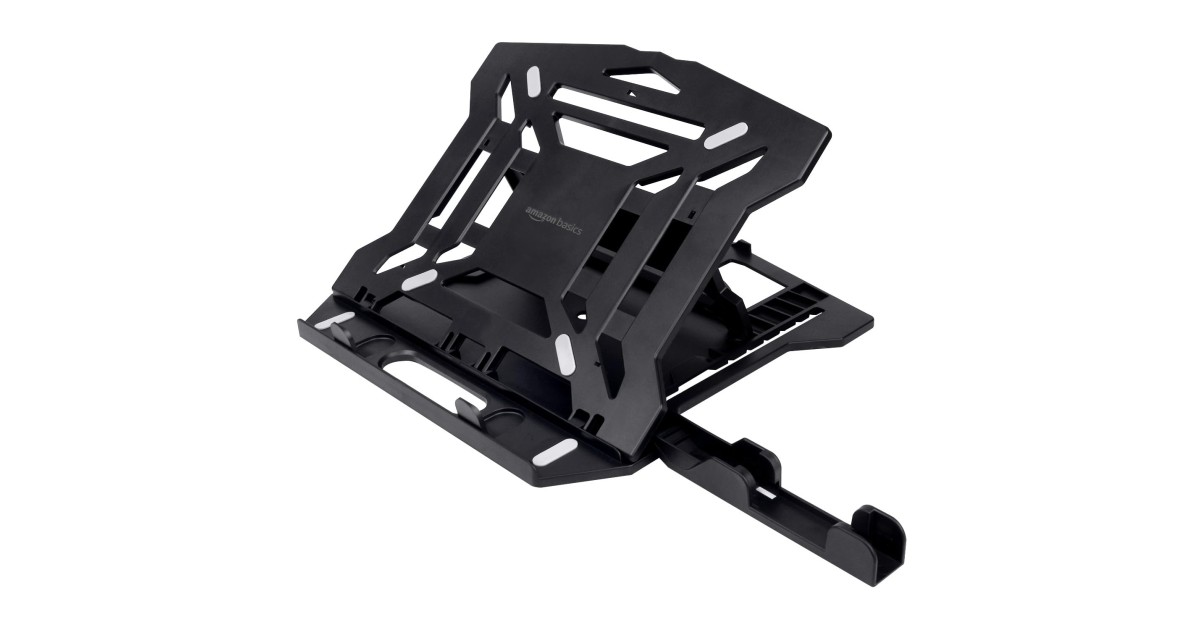 amazon basics ABS 2-in-1 Laptop and Mobile Stand, Ergonomic, Adjustable ...