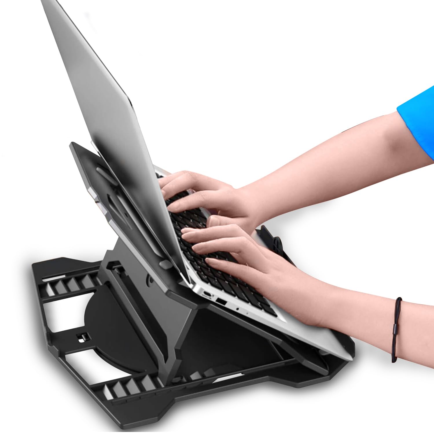 amazon basics ABS 2-in-1 Laptop and Mobile Stand, Ergonomic, Adjustable ...