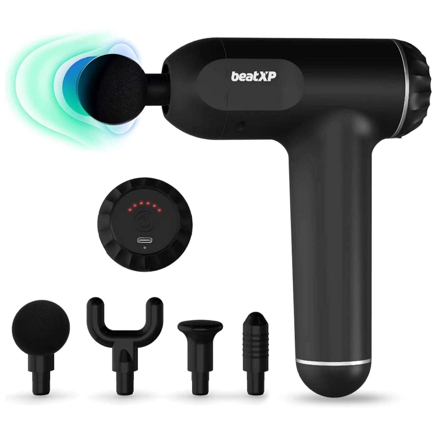 beatXP Bolt Deep Tissue Massage Gun | Percussion Muscle Massager for ...