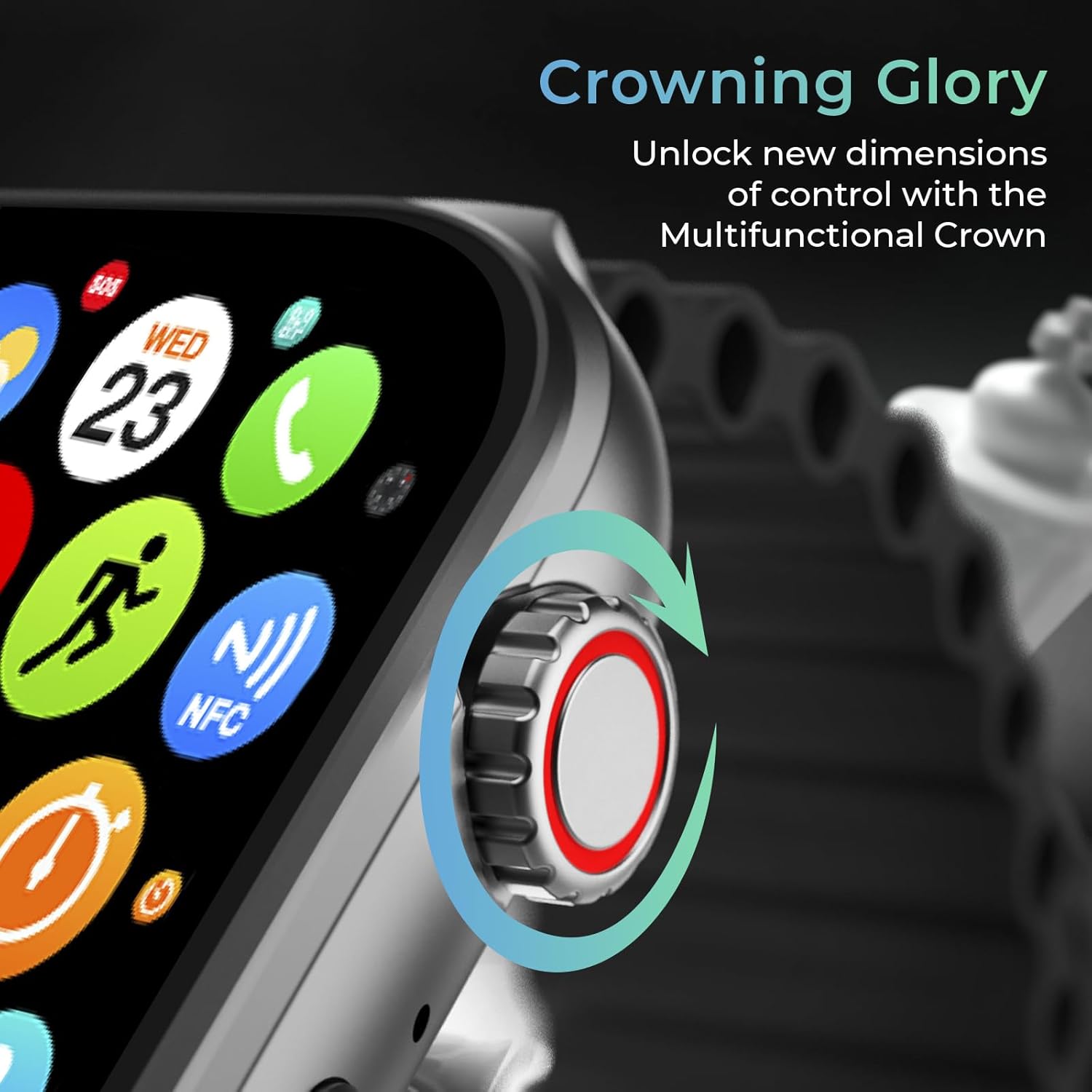 beatxp Marv Ultra 2.01 HD Bluetooth Calling Smart Watch, Metal Body ...