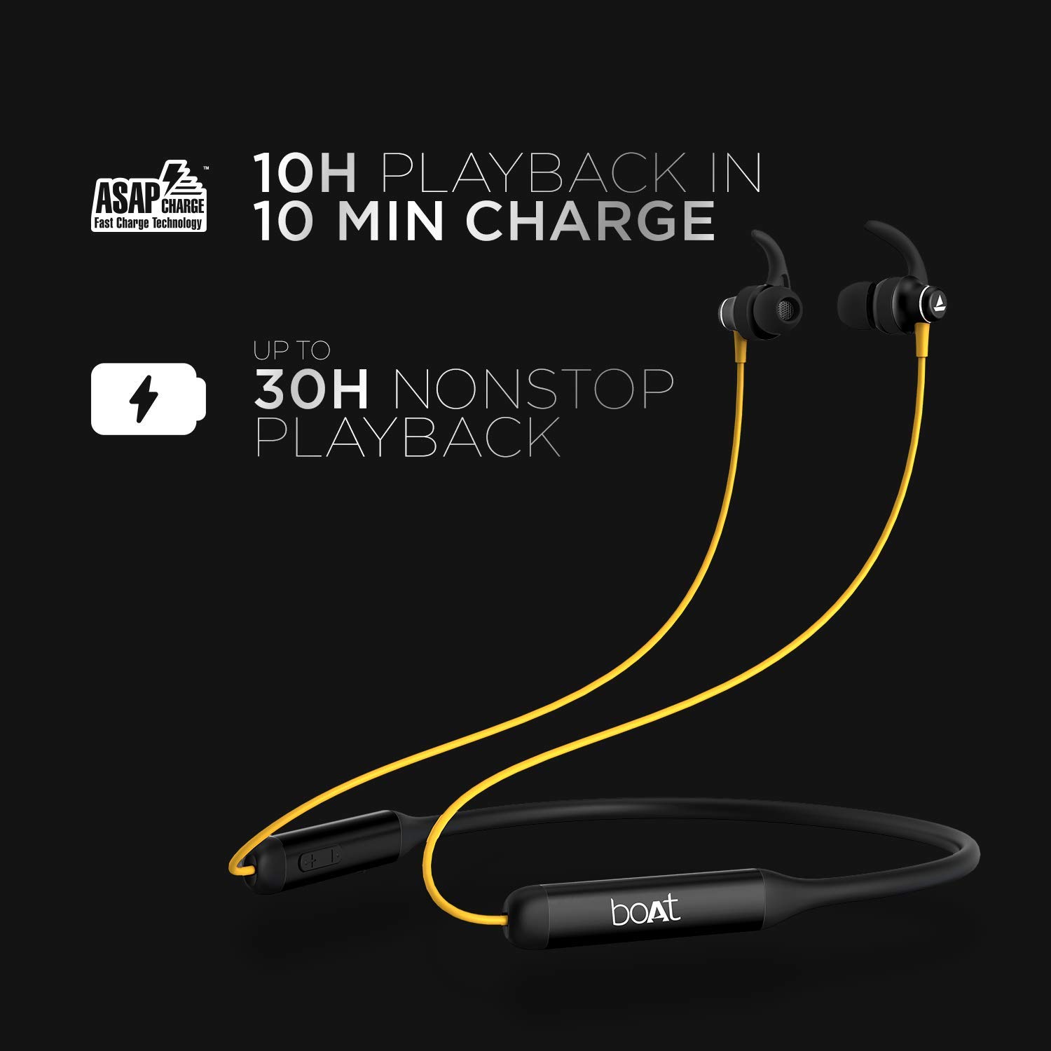 boAt Rockerz 338 in Ear Neckband with ASAP Charge, Enhanced Bass, Metal ...