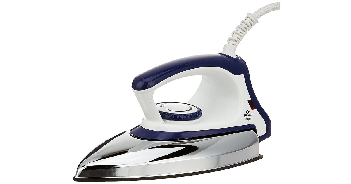 Bajaj Majesty DX 11 1000-Watt Dry Iron Blue and White Buy online on ...