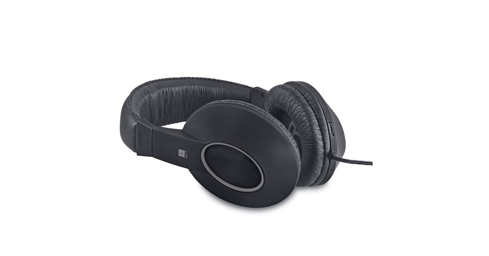 iBall Earware Rock Wired Over The Ear Headphone with Mic (Black & Grey)