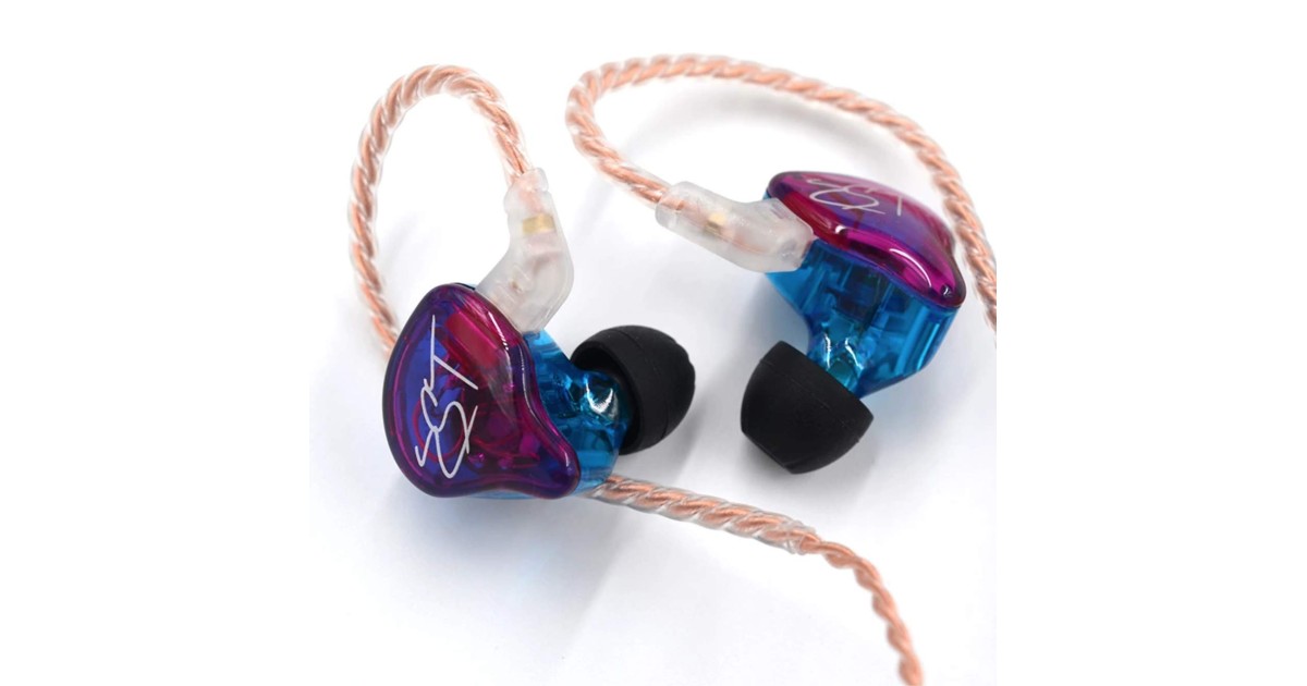 Voyarge KZ ZST PRO Wired In Ear Earphones with Mic (Black)