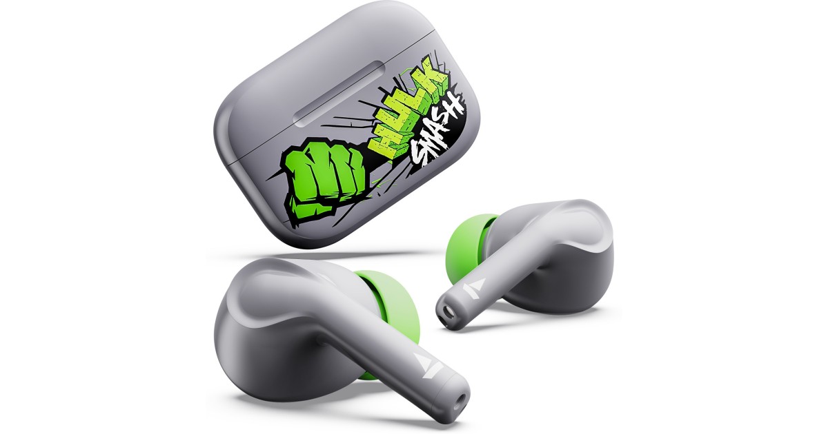 boAt Airdopes 161 Hulk Edition w/ 40 HRS Playback, ASAP Charge & IPX5 ...