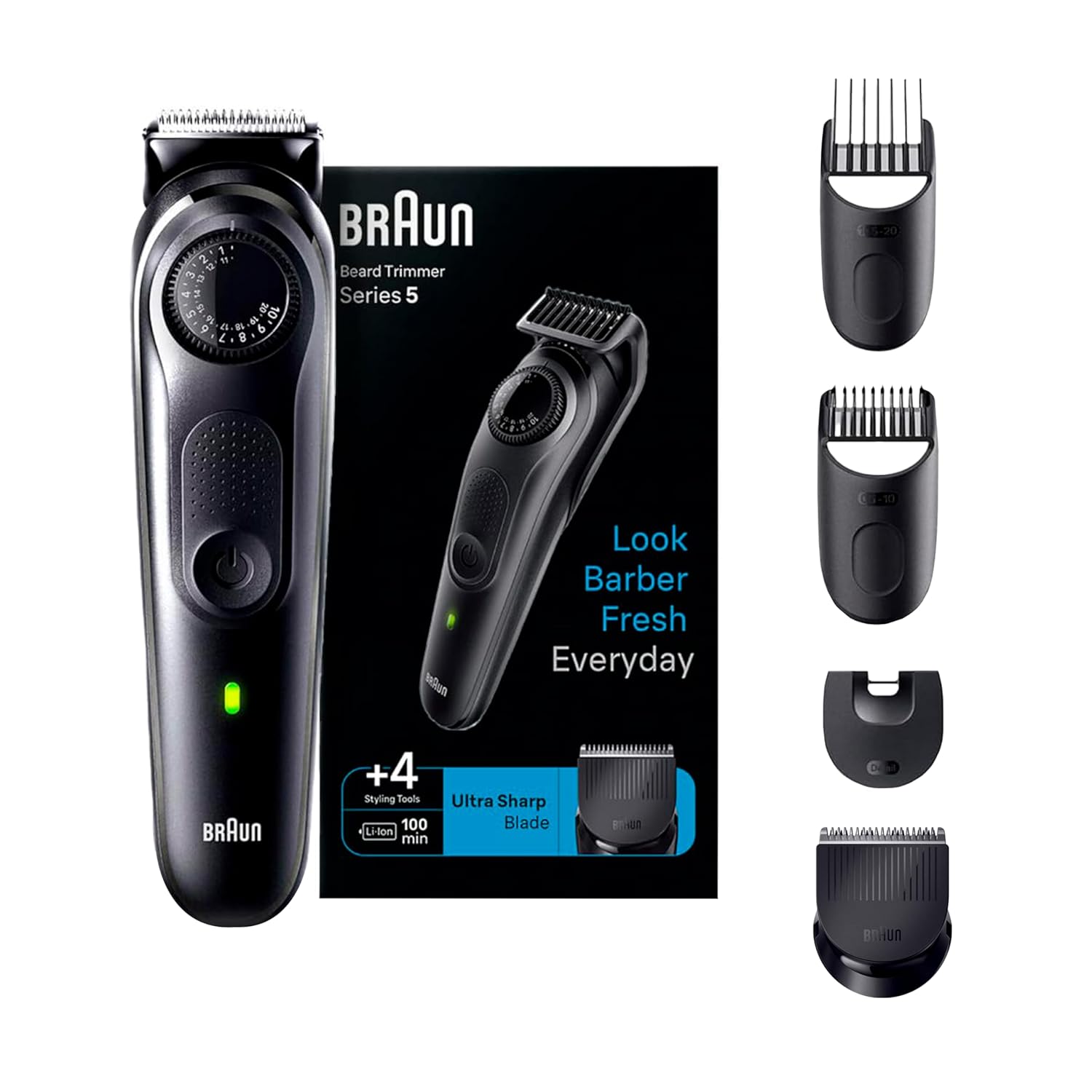 Braun Beard Trimmer for Men, BT5410, From Gillette, Style, Edge, Detail ...