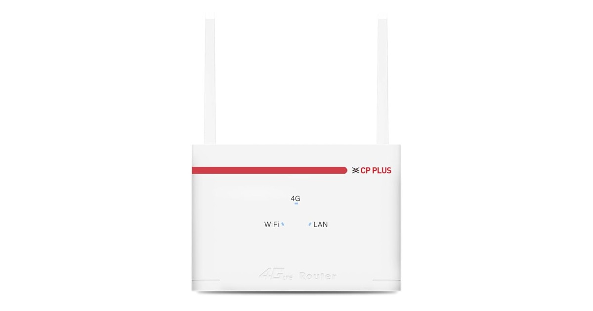 CP Plus 4G SIM Card Wi-Fi Router with High Speed 4G Internet & Wider Wi ...