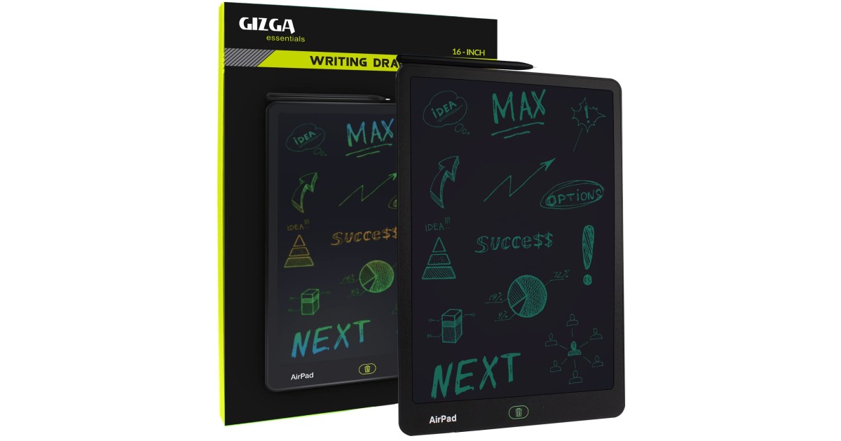 Gizga Essentials Magic Slate Digital LCD Writing Tablet with Stylus Pen ...
