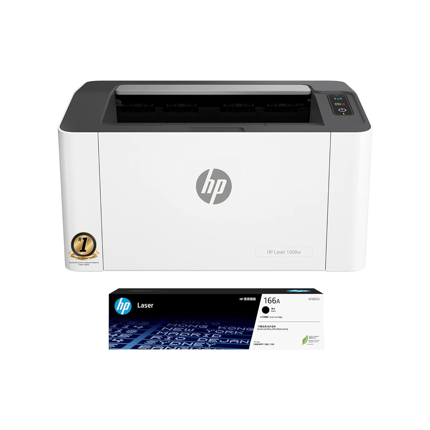 Hp Laser 1008w Monochrome Laser Printerswirelesssingle Functionprint 3418