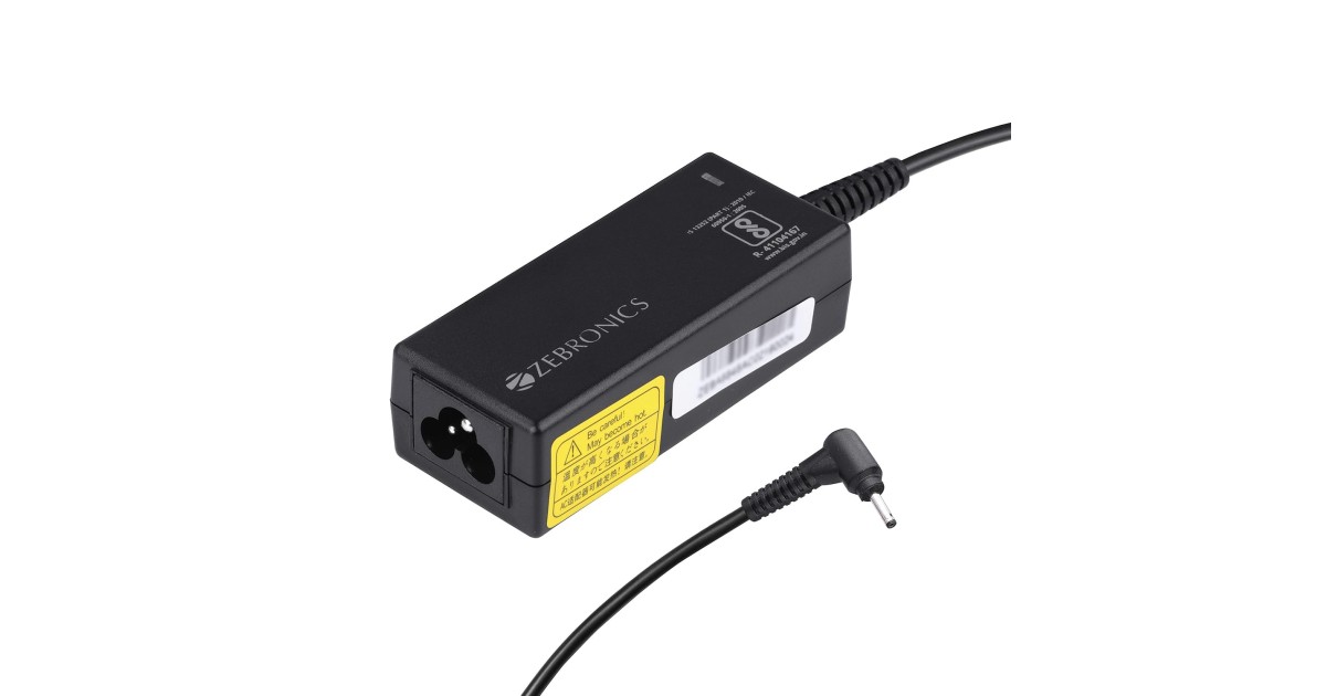 Zebronics ZEB-LA401319045AS 45W Laptop Adapter with 4x1.3mm Connector ...