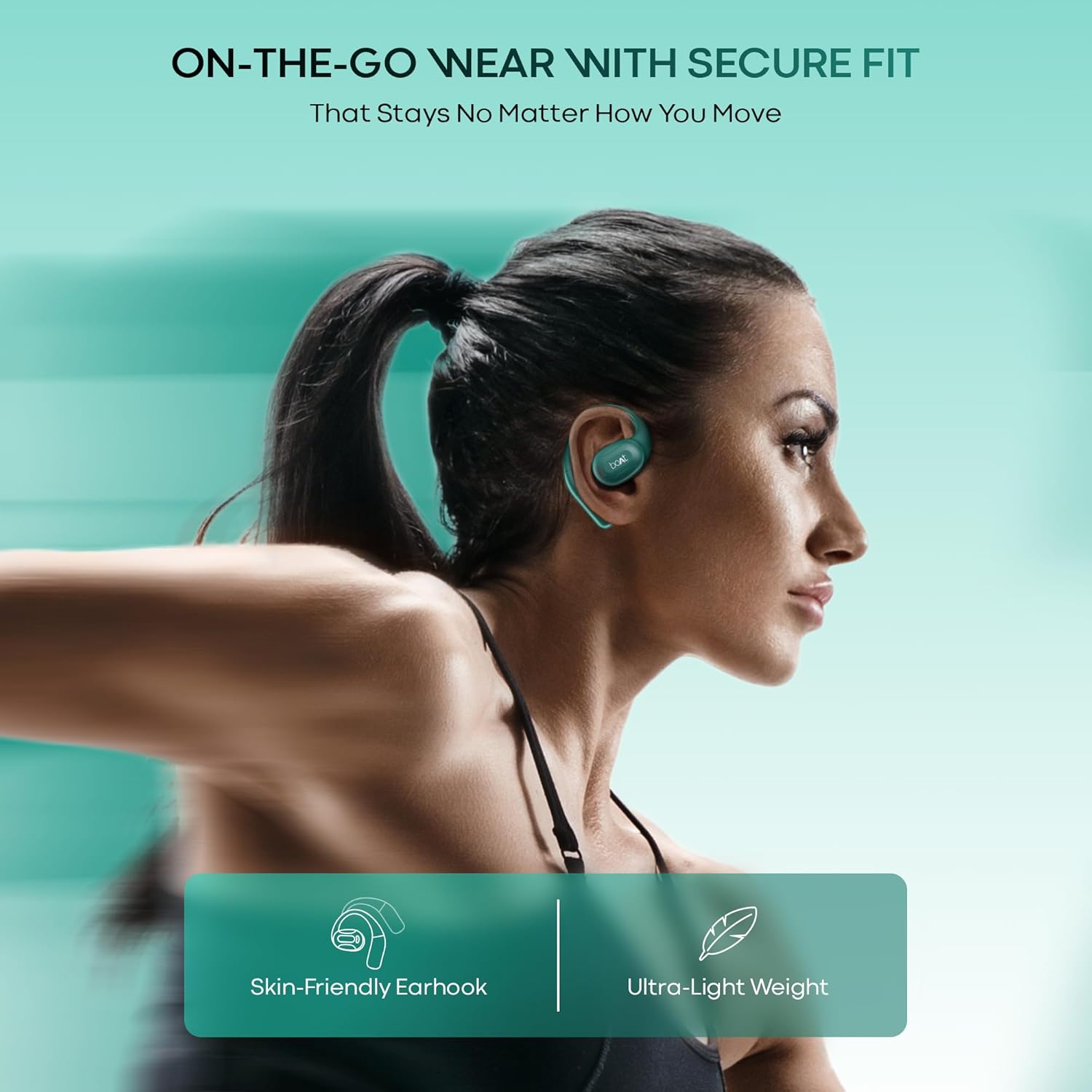 boAt Airdopes Progear Open-Ear Ear Buds for Outdoor Sports W/Air ...