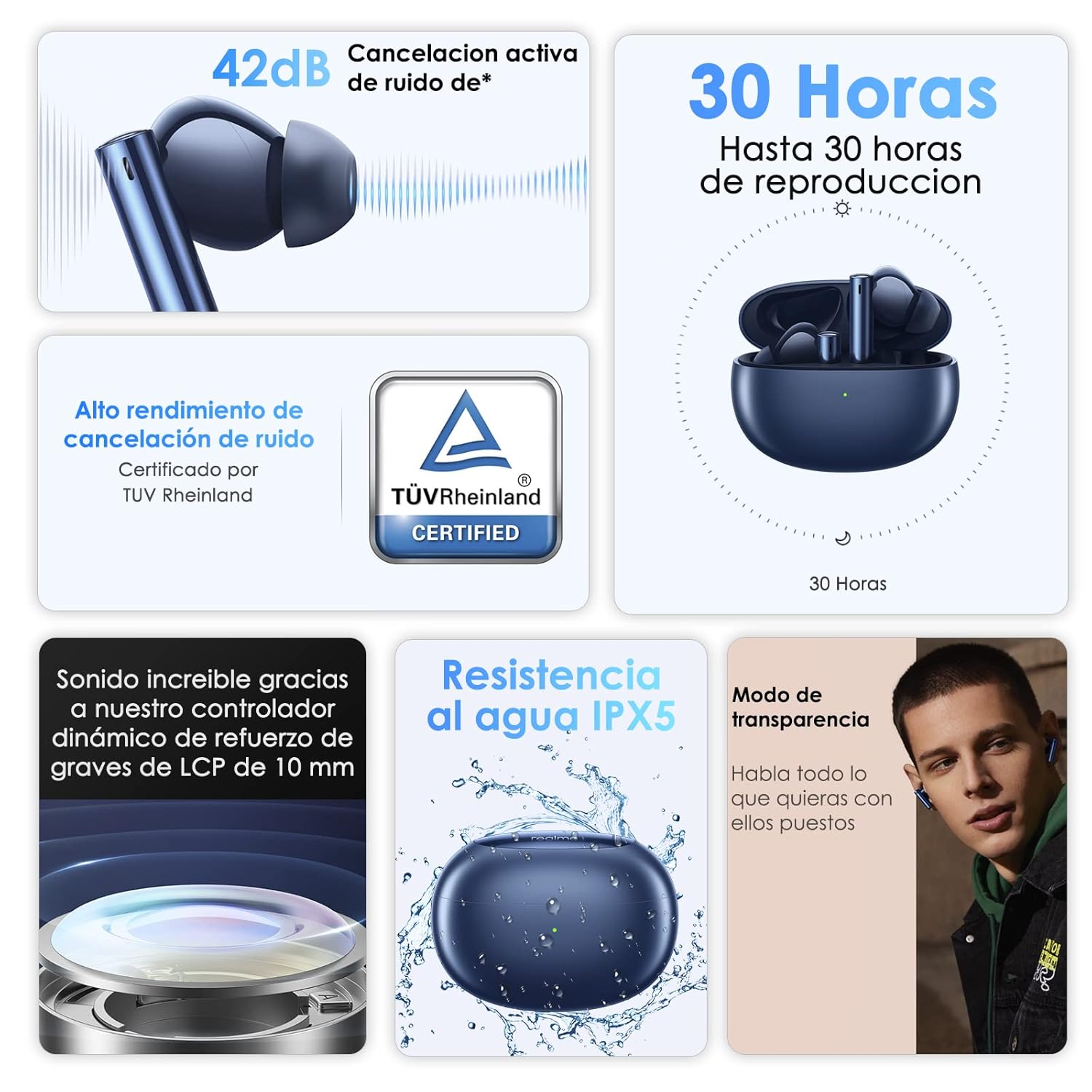 realme Buds Air 3 Bluetooth Headphones, Active Noise Cancelling ...