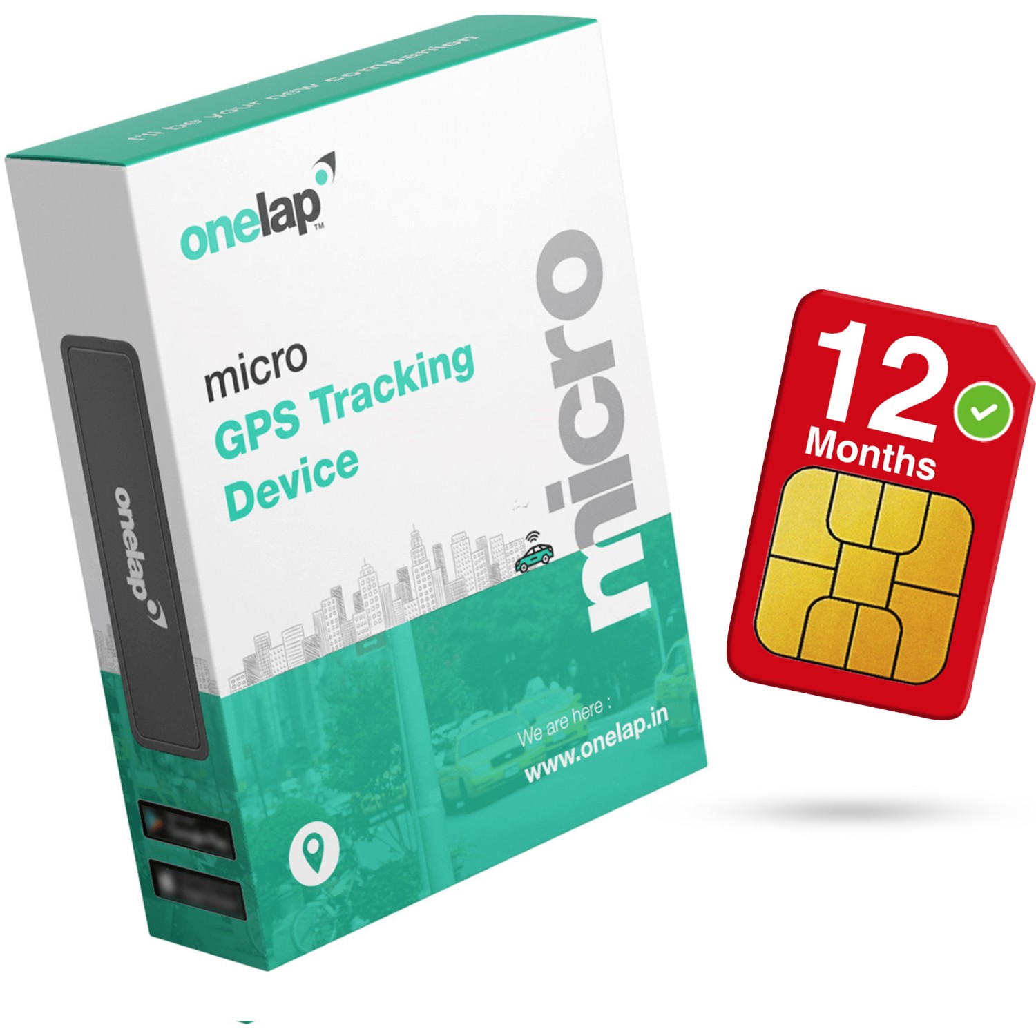 Onelap Micro (with No Hidden SIM Recharge) - Wired GPS Tracker for Car ...