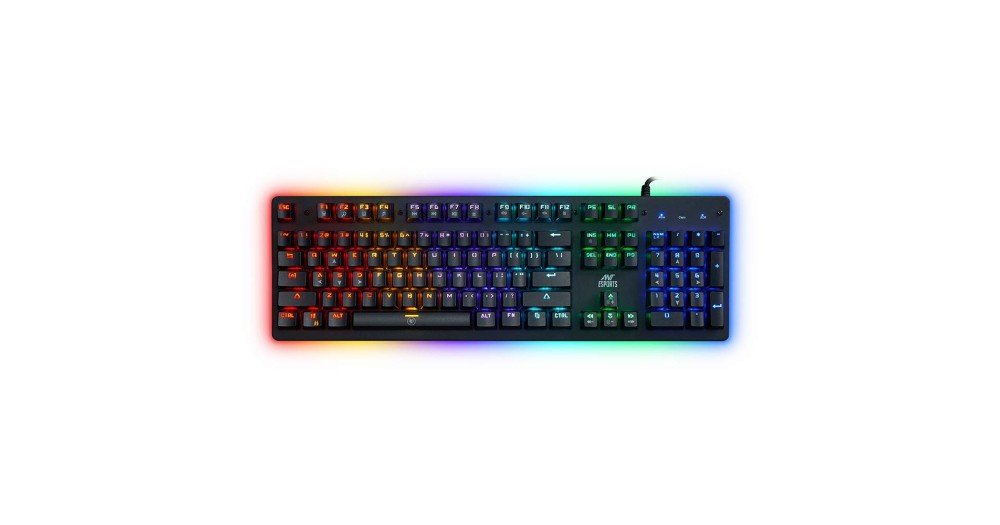 Ant Esports MK3000 Multicolour LED Backlit Wired Mechanical Gaming ...