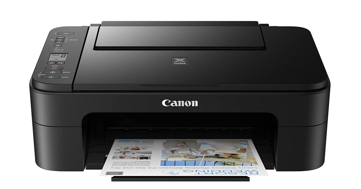Canon PIXMA E3370 All-in-One Wireless Ink Efficient Color Printer Black